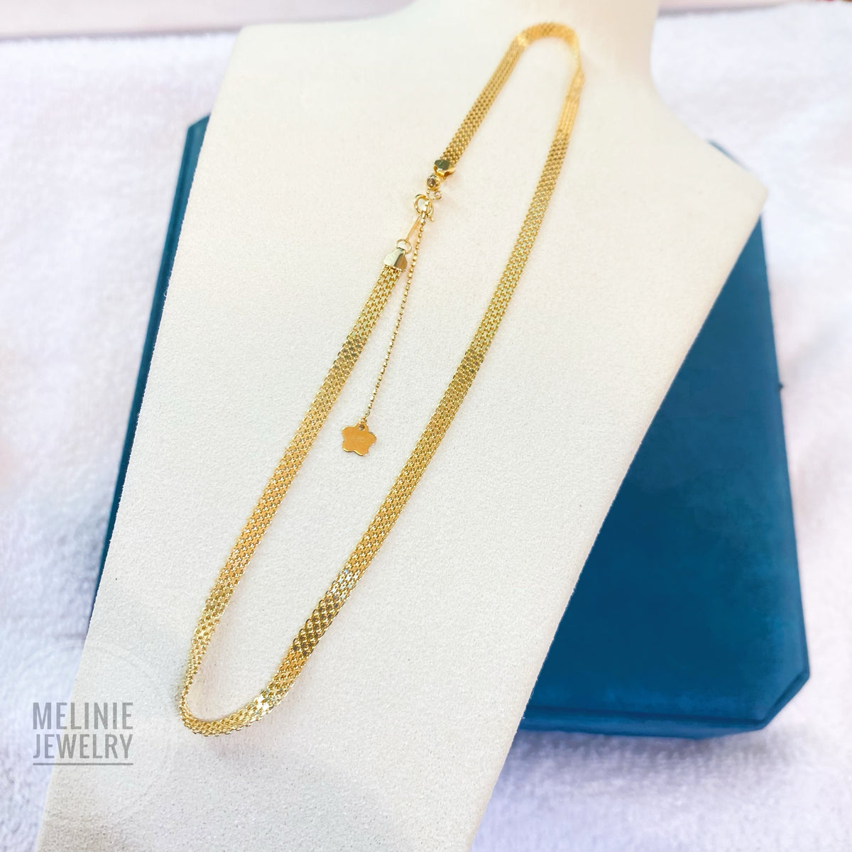 Lace Snake 18K Gold Necklace – Melinie Jewelry 美億年珠寶